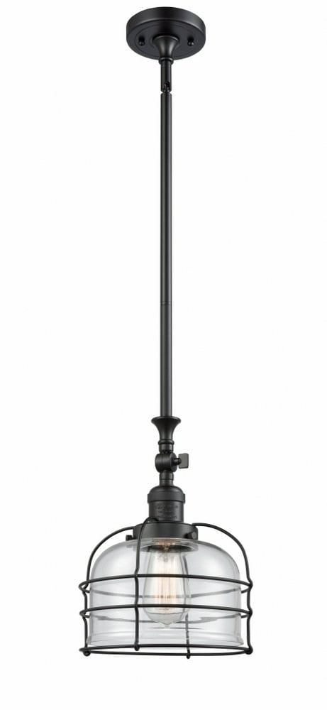 206-BK-G72-CE-Innovations Lighting-Bell Cage - 1 Light Mini Pendant In ...
