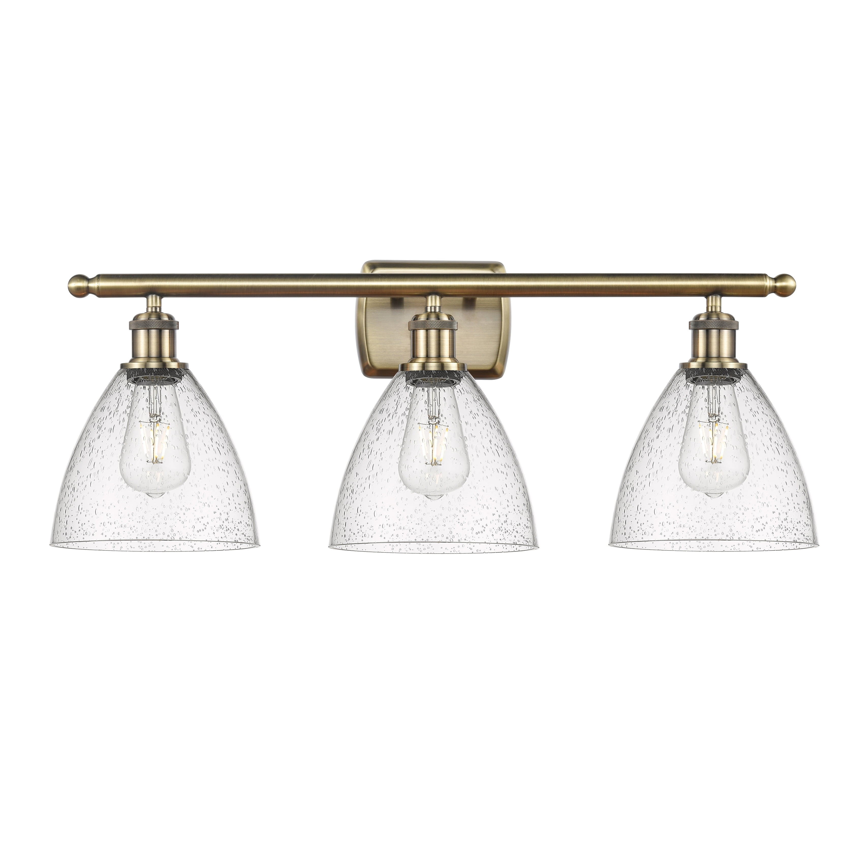 Innovations Lighting Bristol Glass - 3 Light 28" Bath Vanity Light ...