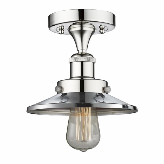 1 Light Vintage Dimmable Led Semi-Flush Mount - Walmart.com