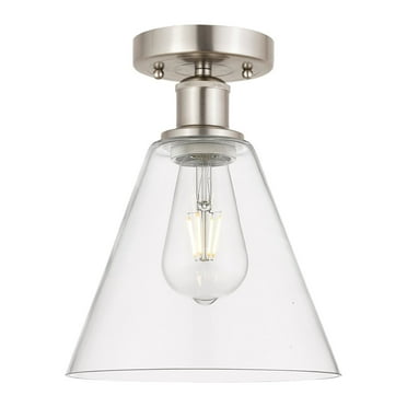 12410SWBKWBR-Maxim Lighting-Duke - 1 Light Semi-Flush Mount-10.75 ...