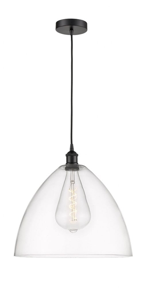 616-1P-BK-GBD-162-Innovations Lighting-Edison Dome - 1 Light Cord Hung ...