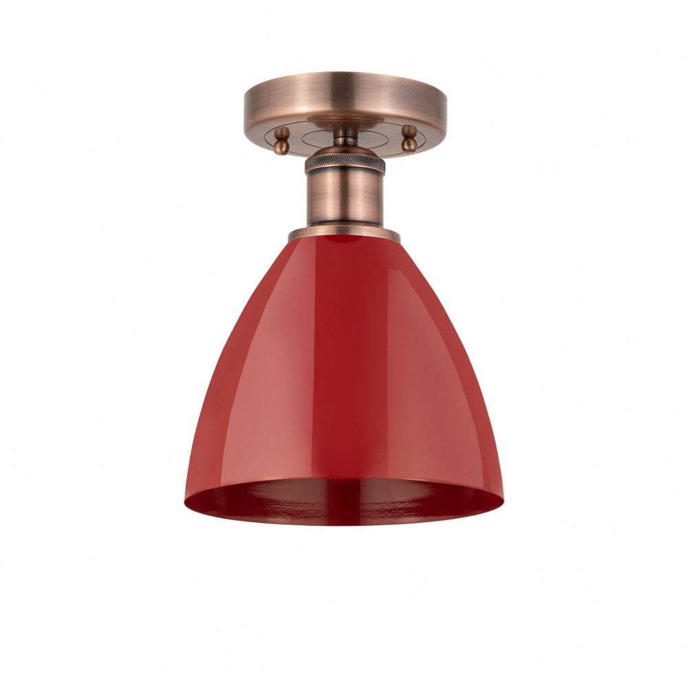 Innovations Lighting Edison Plymouth Dome - 1 Light 8" Semi-Flush Mount ...