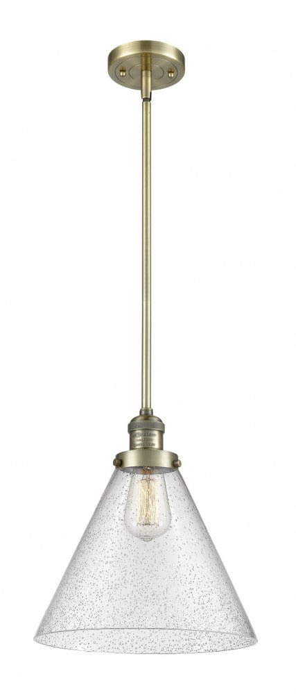 Innovations Lighting Franklin Restoration Cone - 1 Light 12" Stem Hung ...