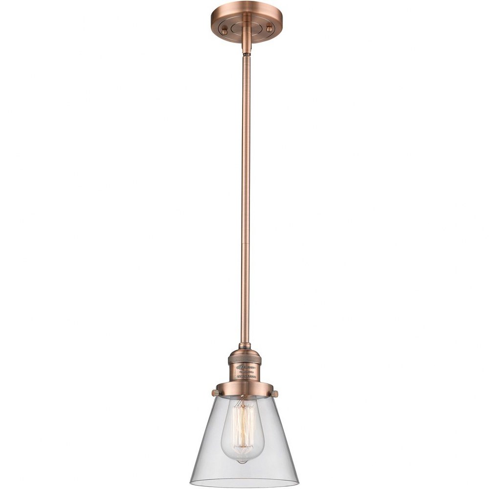 Innovations Lighting Franklin Restoration Cone - 1 Light 6" Stem Hung ...