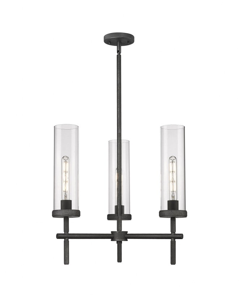 Innovations Lighting Lincoln - 3 Light 12" Stem Hung Pendant Weathered ...