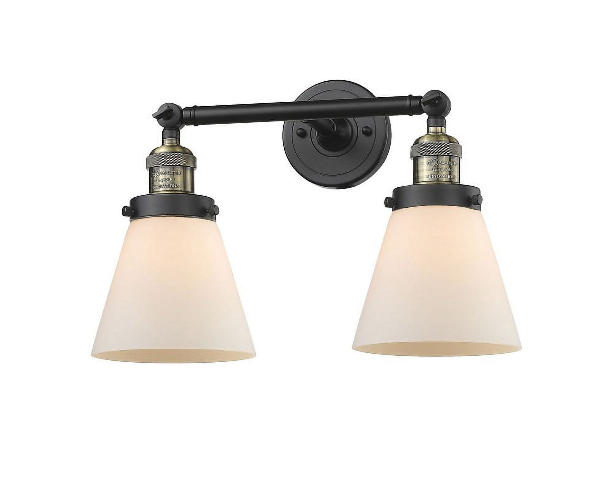 Innovations Lighting - Small Cone-2 Light Bath Vanity in Industrial ...