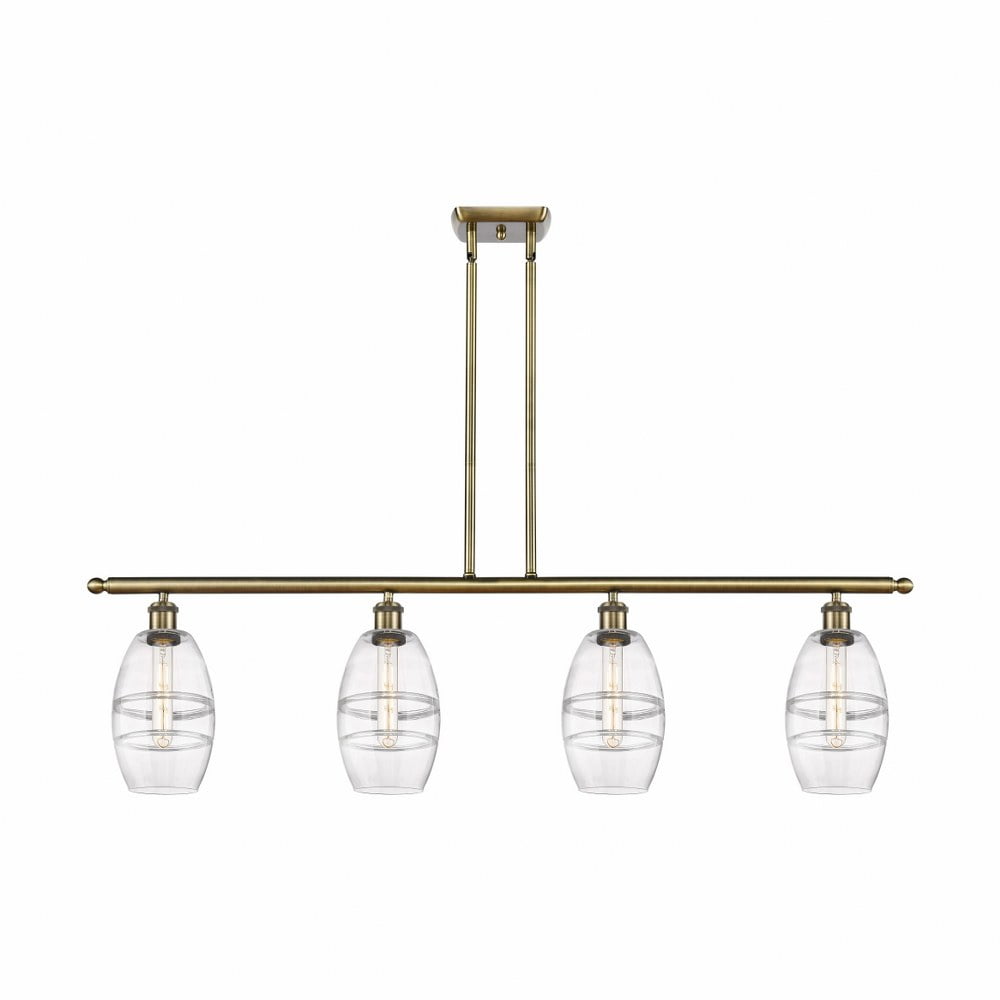 516-4I-AB-G557-6CL-Innovations Lighting-Vaz - 4 Light Stem Hung Island ...