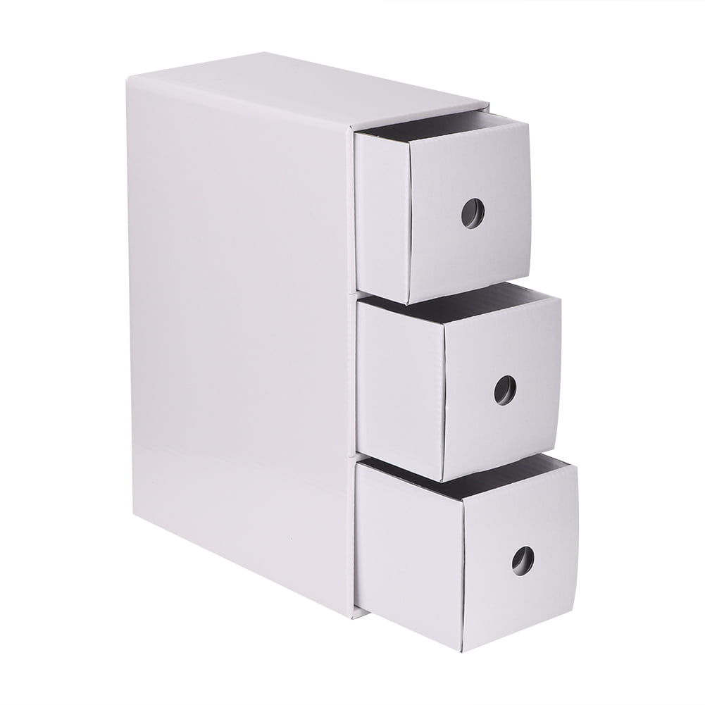 Innovative 3 Tier Drawer Type Desktop Storage Box Table Organizer Home ...