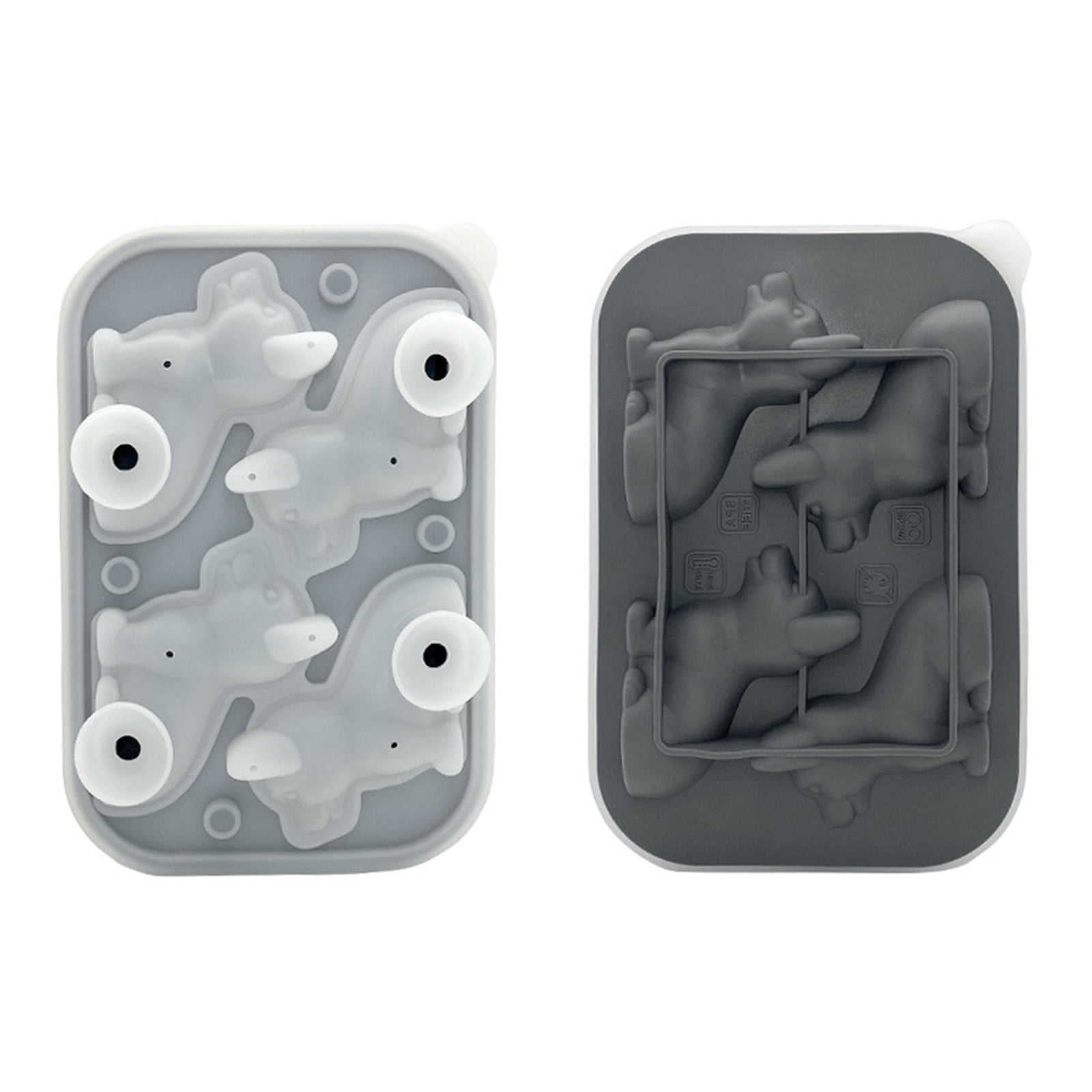 Innovative 4 Cavity Dog Ice Cubes Tray Grade Silicone Mould for Unique ...