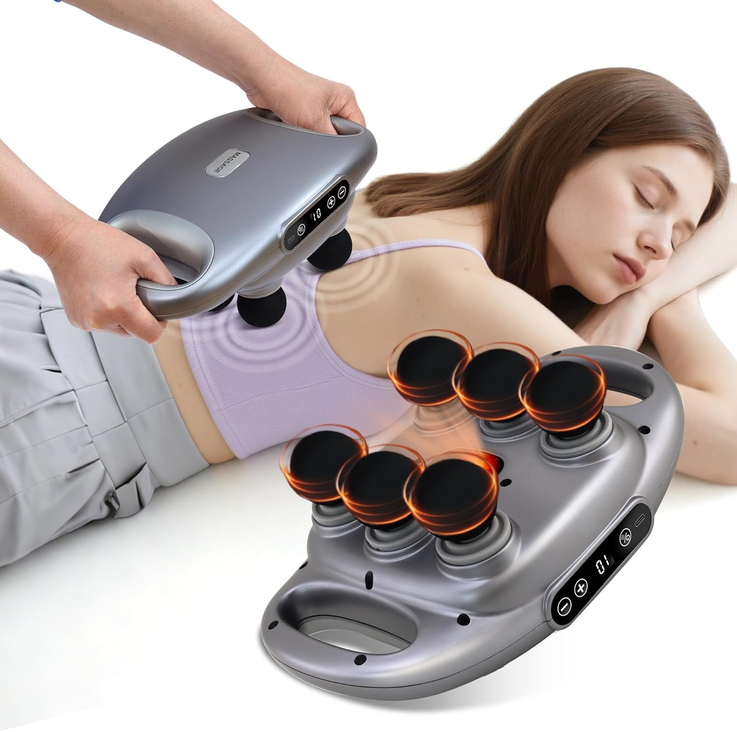 Innovative 6-Head Handheld Percussion Massager, High-Performance Multi ...