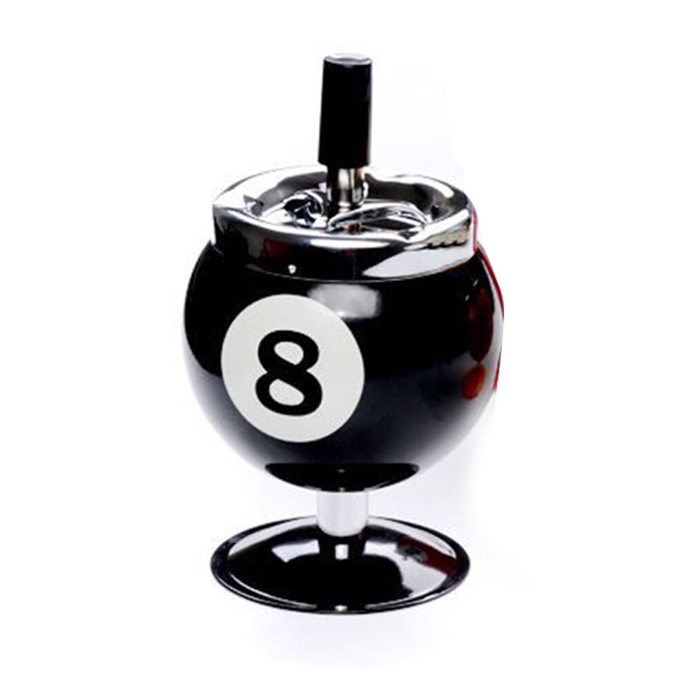 Innovative Billiards Revolving Metal Table Ashtrays with Cover for KTV ...