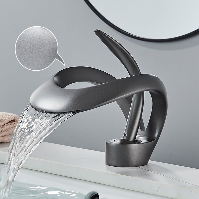 Innovative Black Basin Faucet Waterfall Washbasin Faucet Sinlge Handle ...