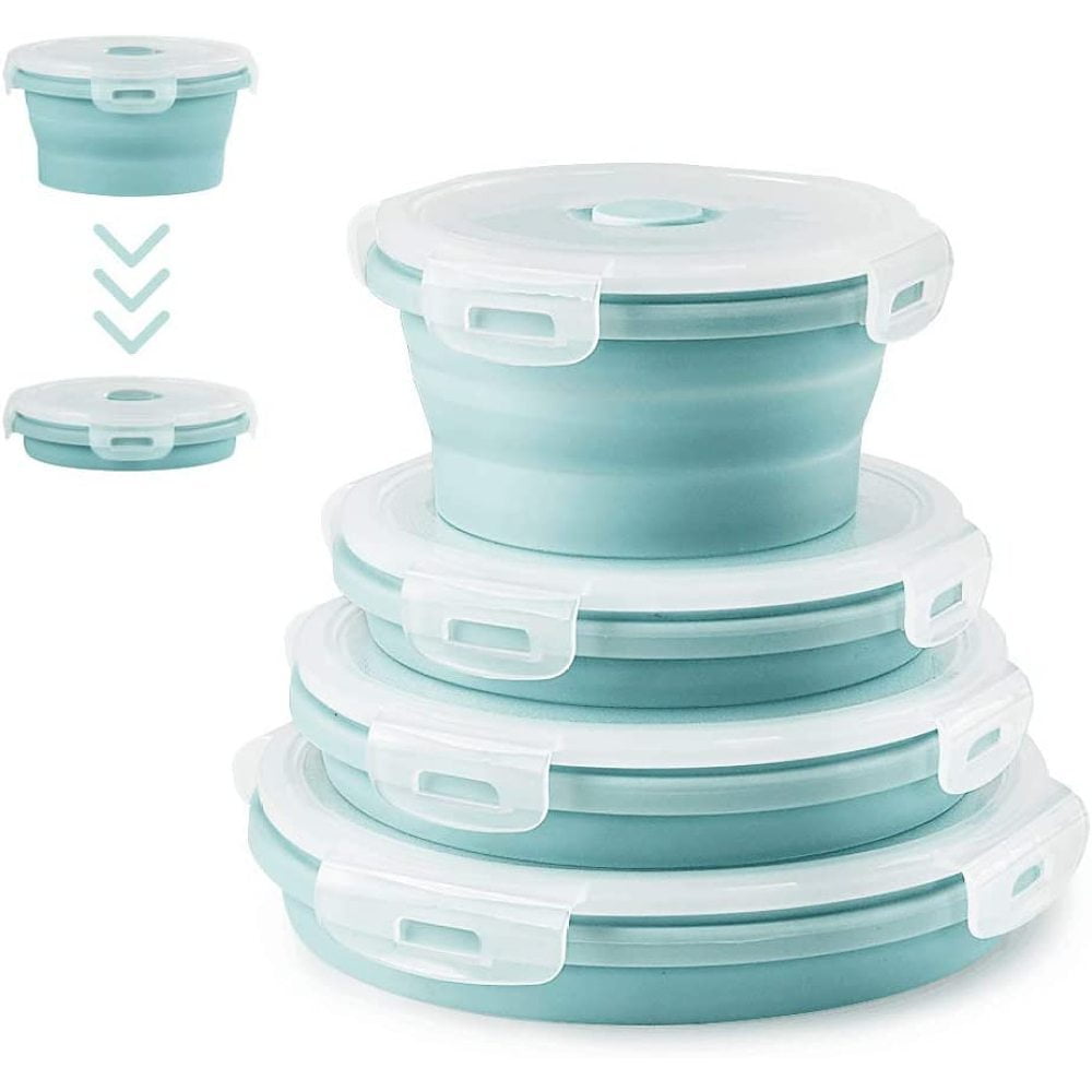 Innovative Collapsible Bowls, Food Grade Silicone Microwave Safe ...
