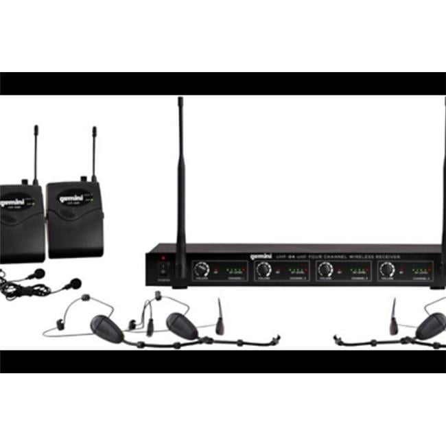 Innovative Concepts UHF04HL 4-Channel Wireless Headset & Lavalier Combo ...
