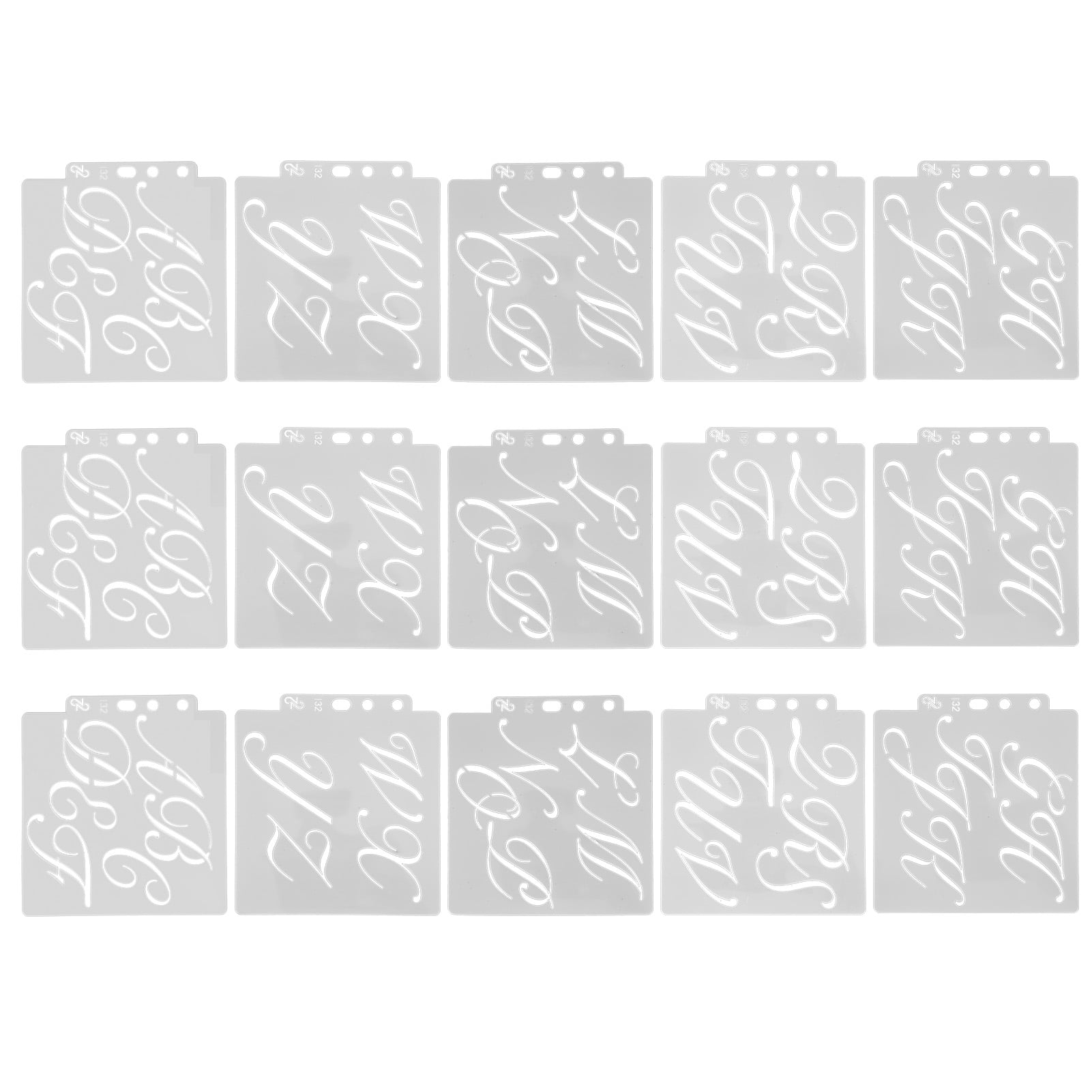 Innovative Craftmate, Elegant Calligraphy Letter Stencils, Interlocking ...