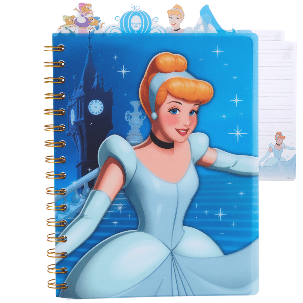 Innovative Designs Disney Cinderella Tab Journal Notebook, Spiral Bound ...