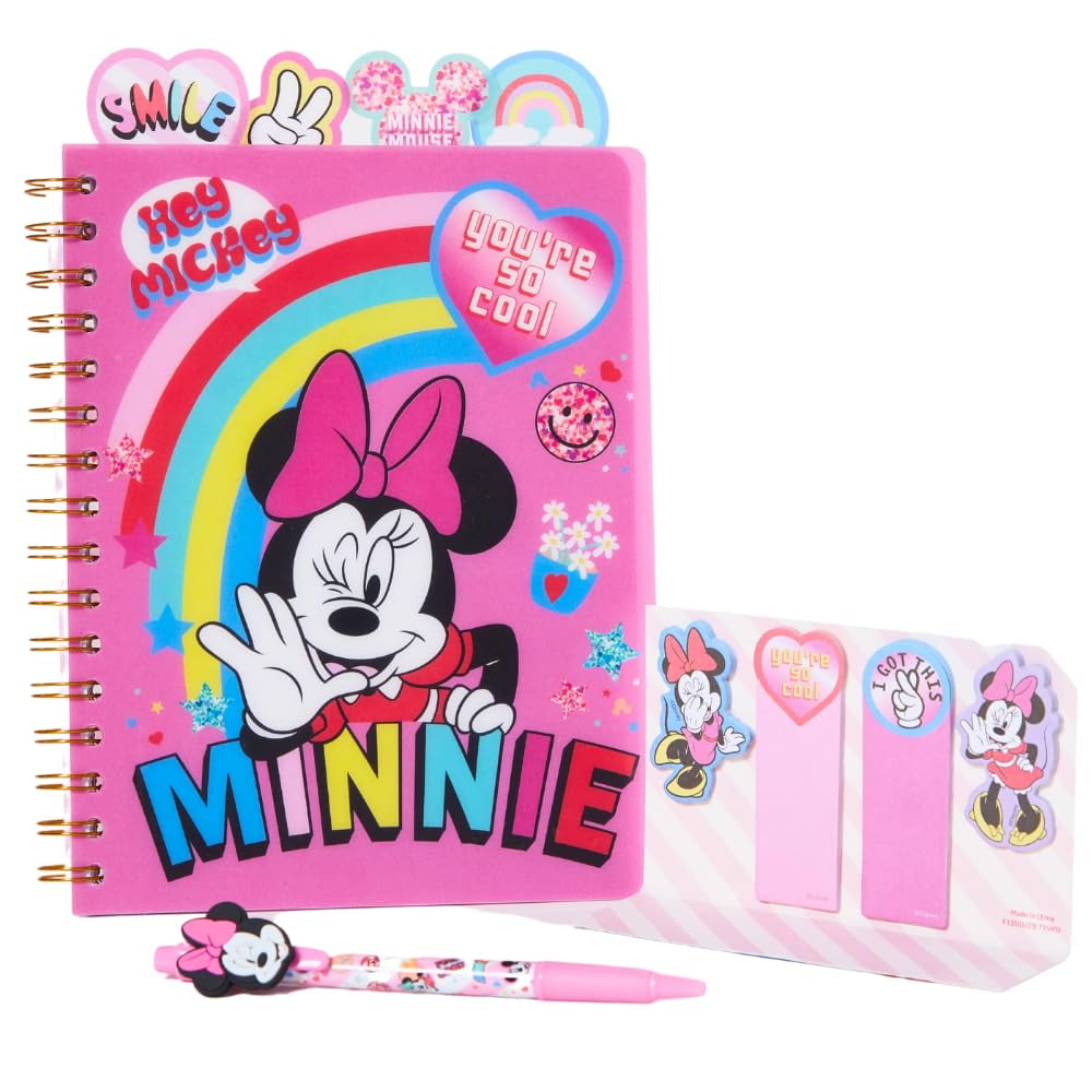 Innovative Designs Disney Minnie Mouse Tab Journal Spiral Notebook ...