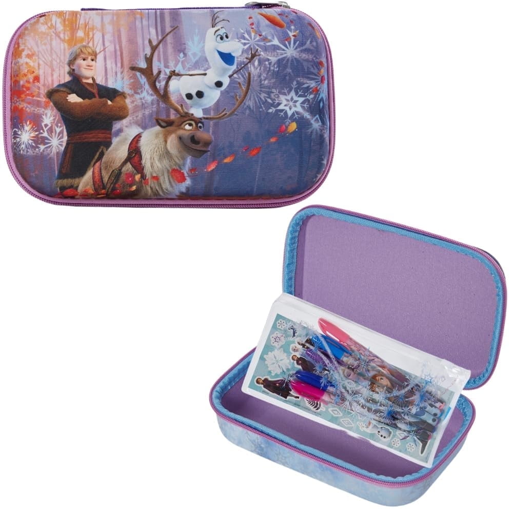 Innovative Designs Frozen Pencil Case Set with Stickers and Gel Pens ...