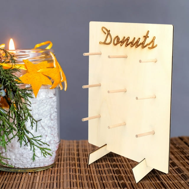 Innovative Doughnut Rack DIY Wall Hanging Storage Rack Christmas Party ...
