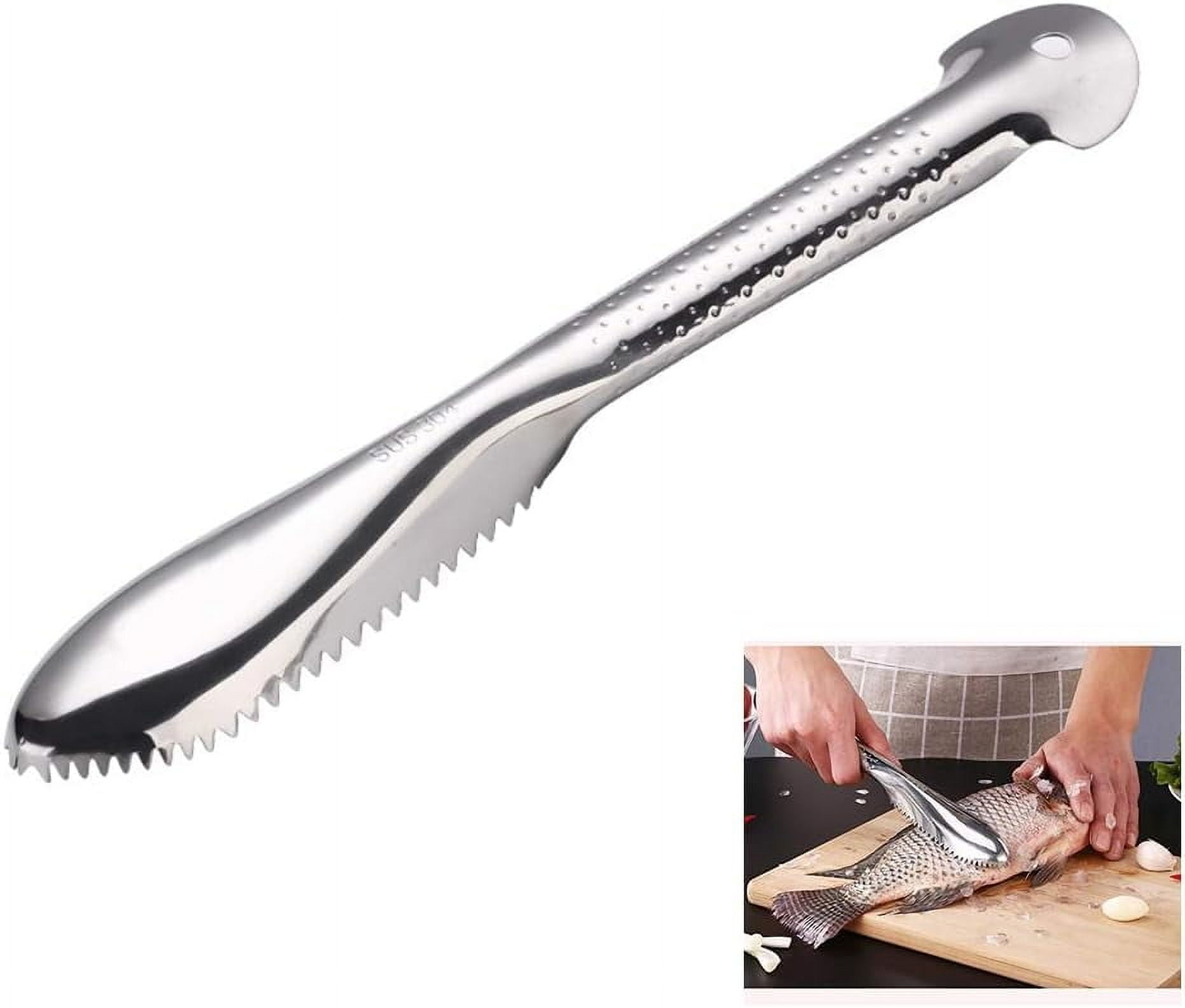 Innovative Fish Descaler, Stainless Steel Shark Tooth Design, Easy To ...