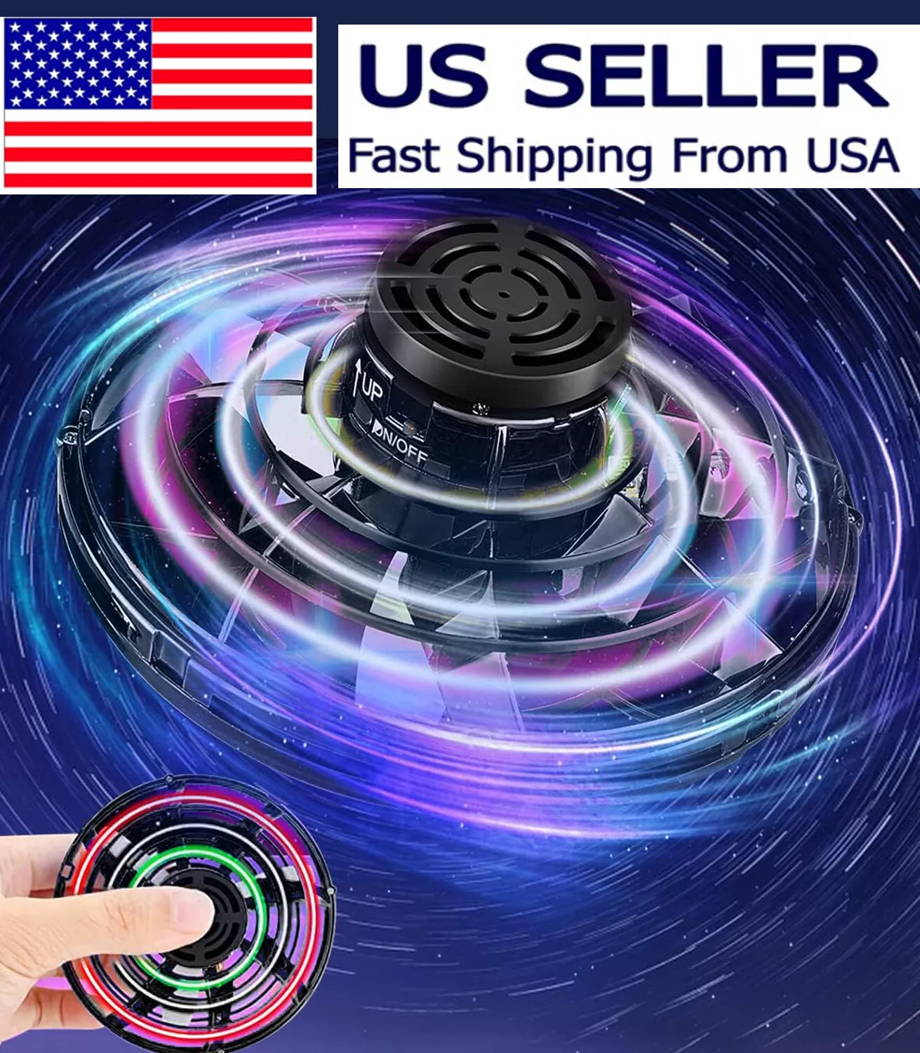 Innovative Flying Fidget Spinner Drone Ball UFO: An Exciting Stress ...