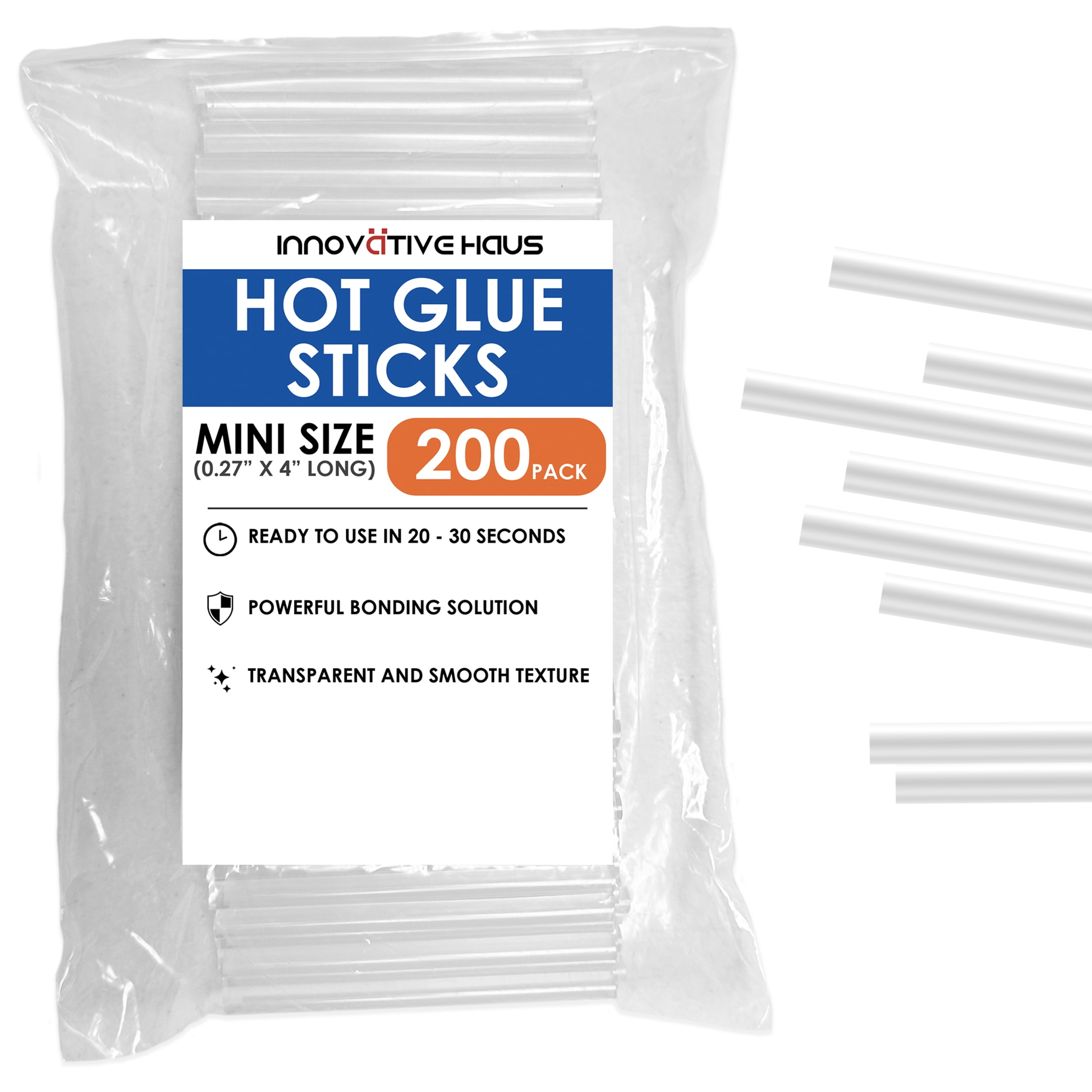 Innovative Haus Mini Hot Glue Sticks (200 Pack) - Perfect Fit for Mini ...