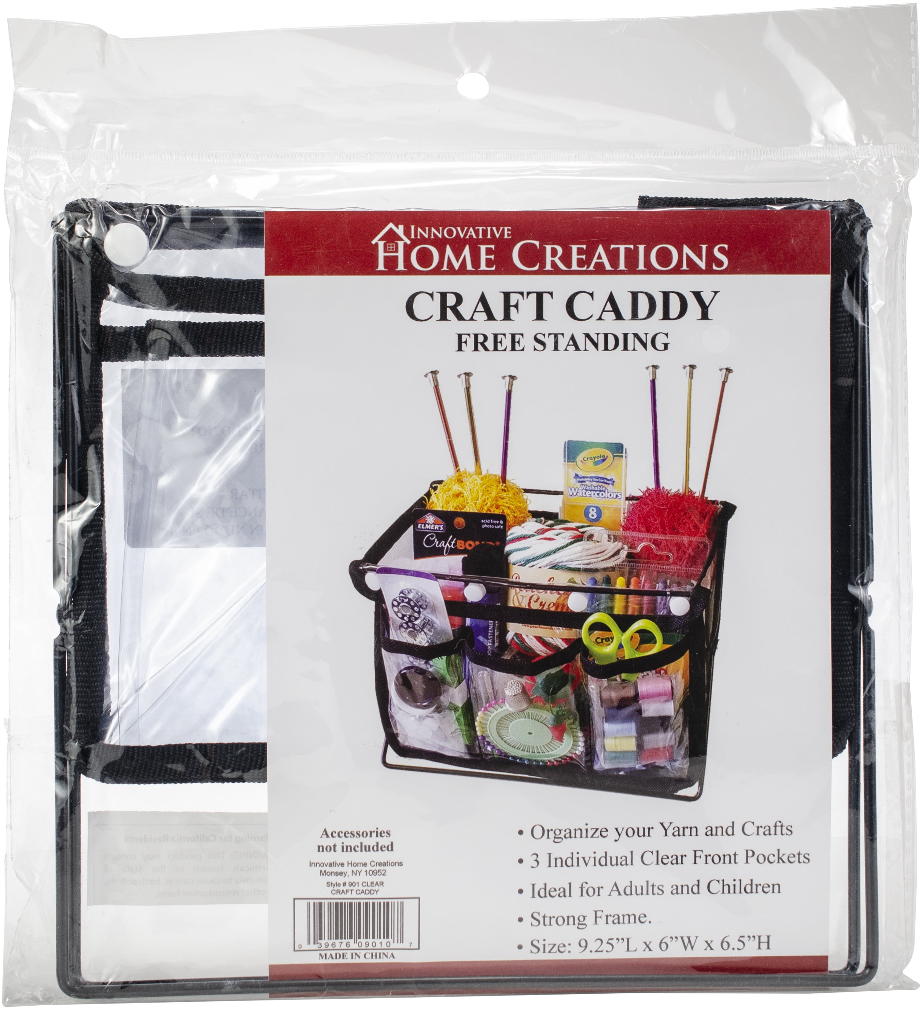 Innovative Home Creations Free Standing Caddy, 3 Pockets, Organizer for ...