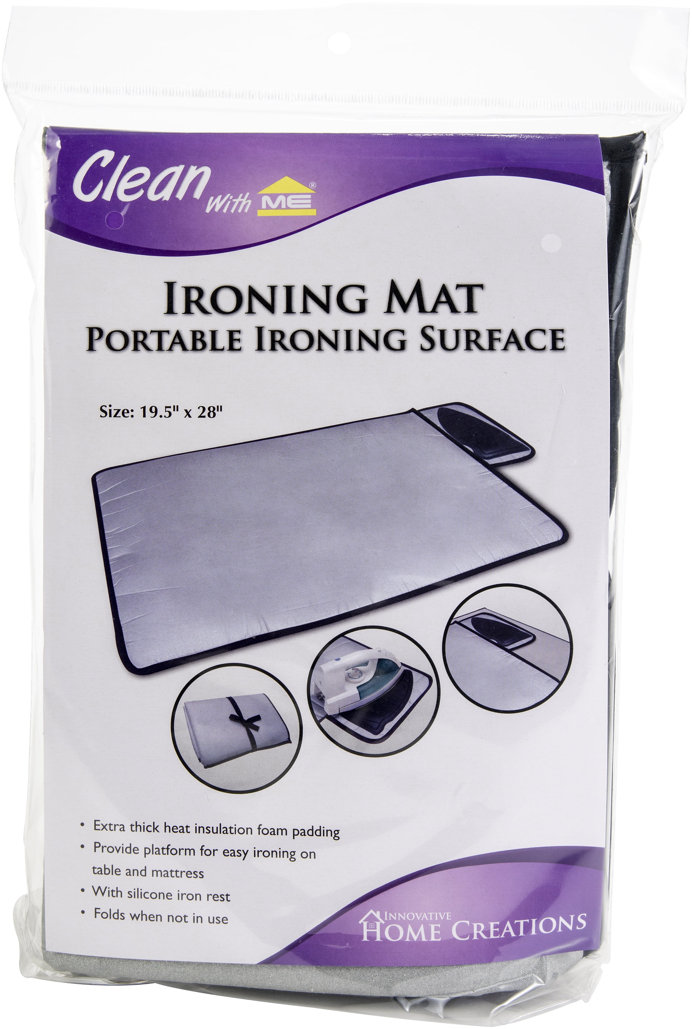Innovative Home Creations Ironing Mat with Silicone Pad, 19.5" x 28 ...