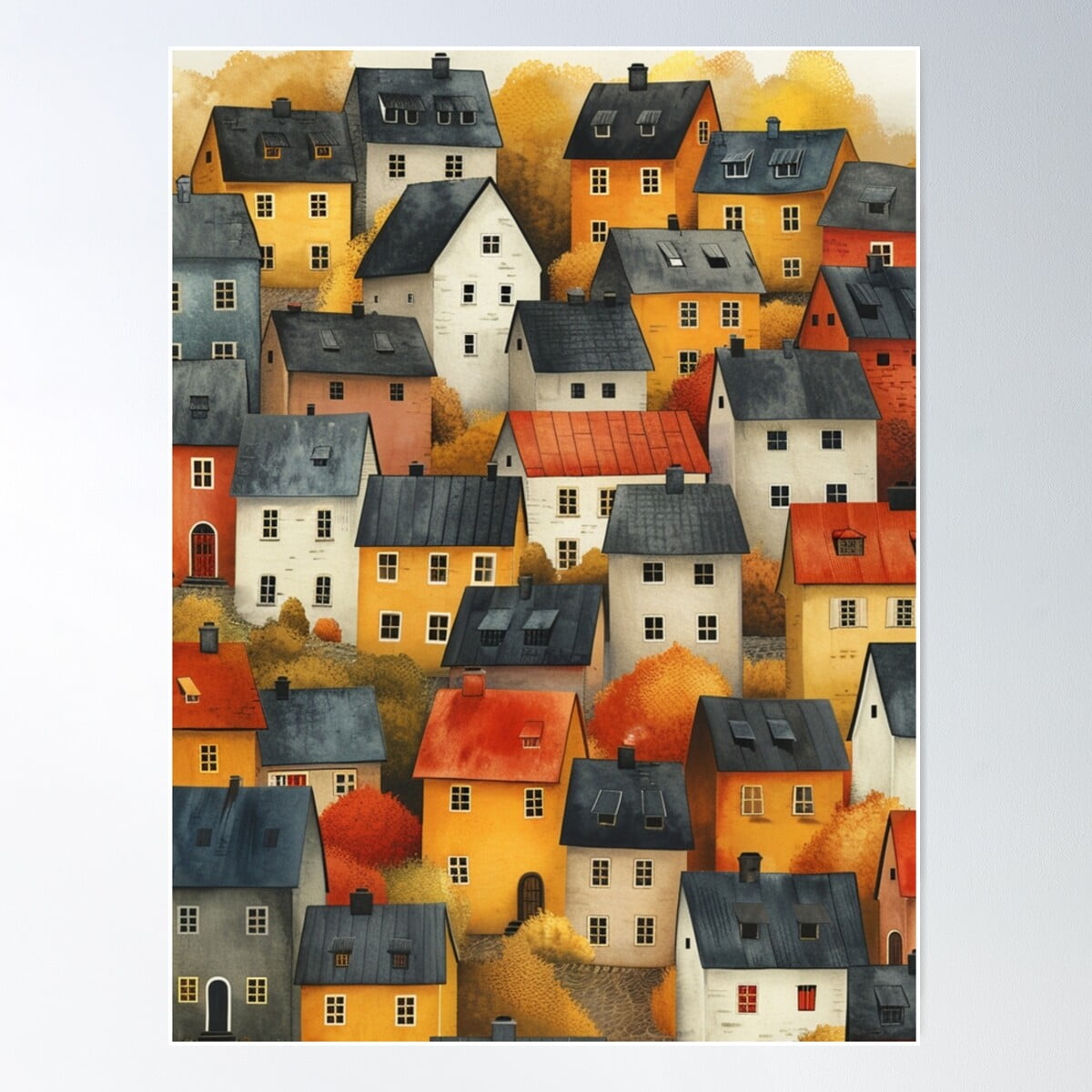 Innovative House Design Poster Wall Art, Modern Wall Decor For Living ...