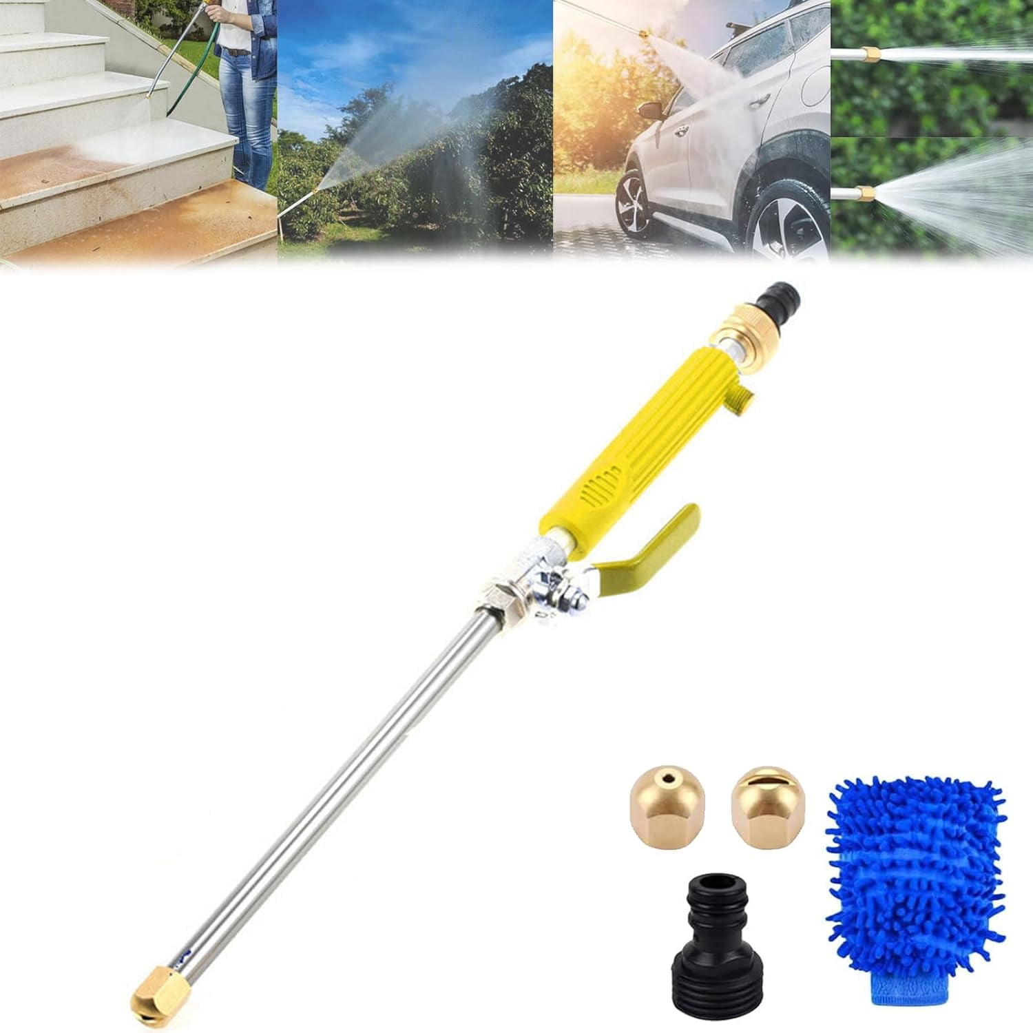 Innovative Hydronozzle, 2-in-1 Portable Power Washing Nozzle with ...