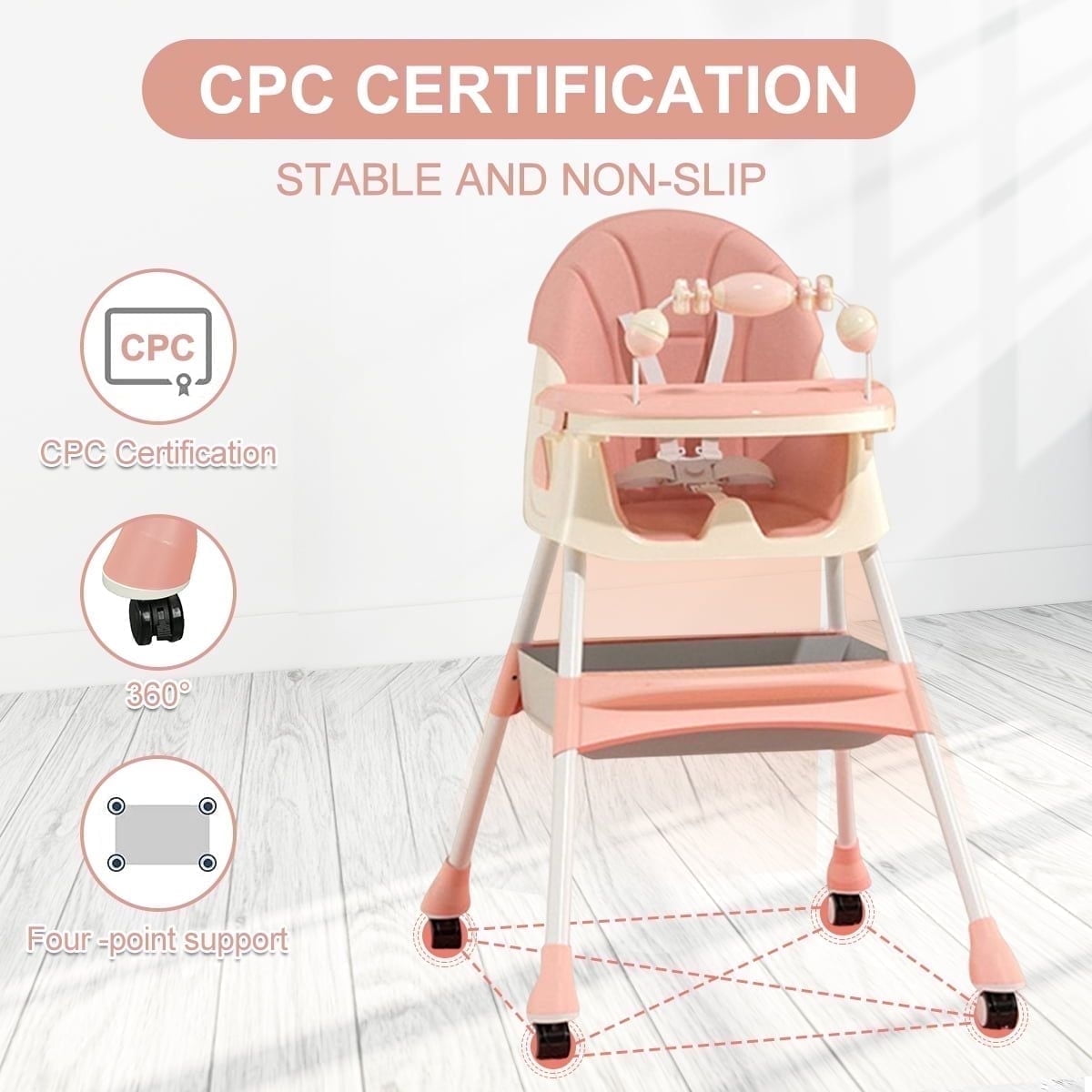 Magic 4-in-1 Infant High Chair, Child Feeding Chair, Telescopic ...