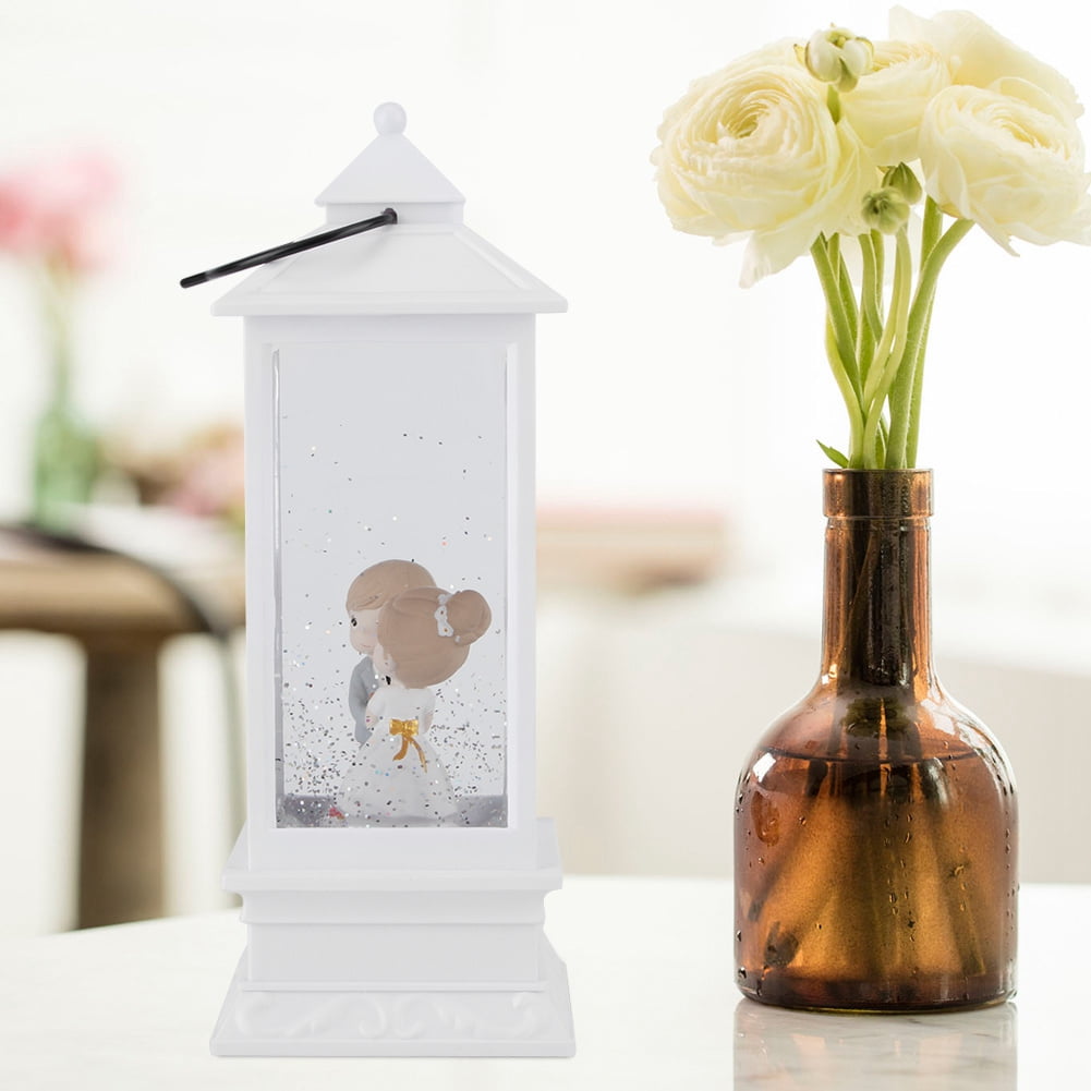 Innovative Lantern Shape Snowflake Light Decor Christmas Home Table ...