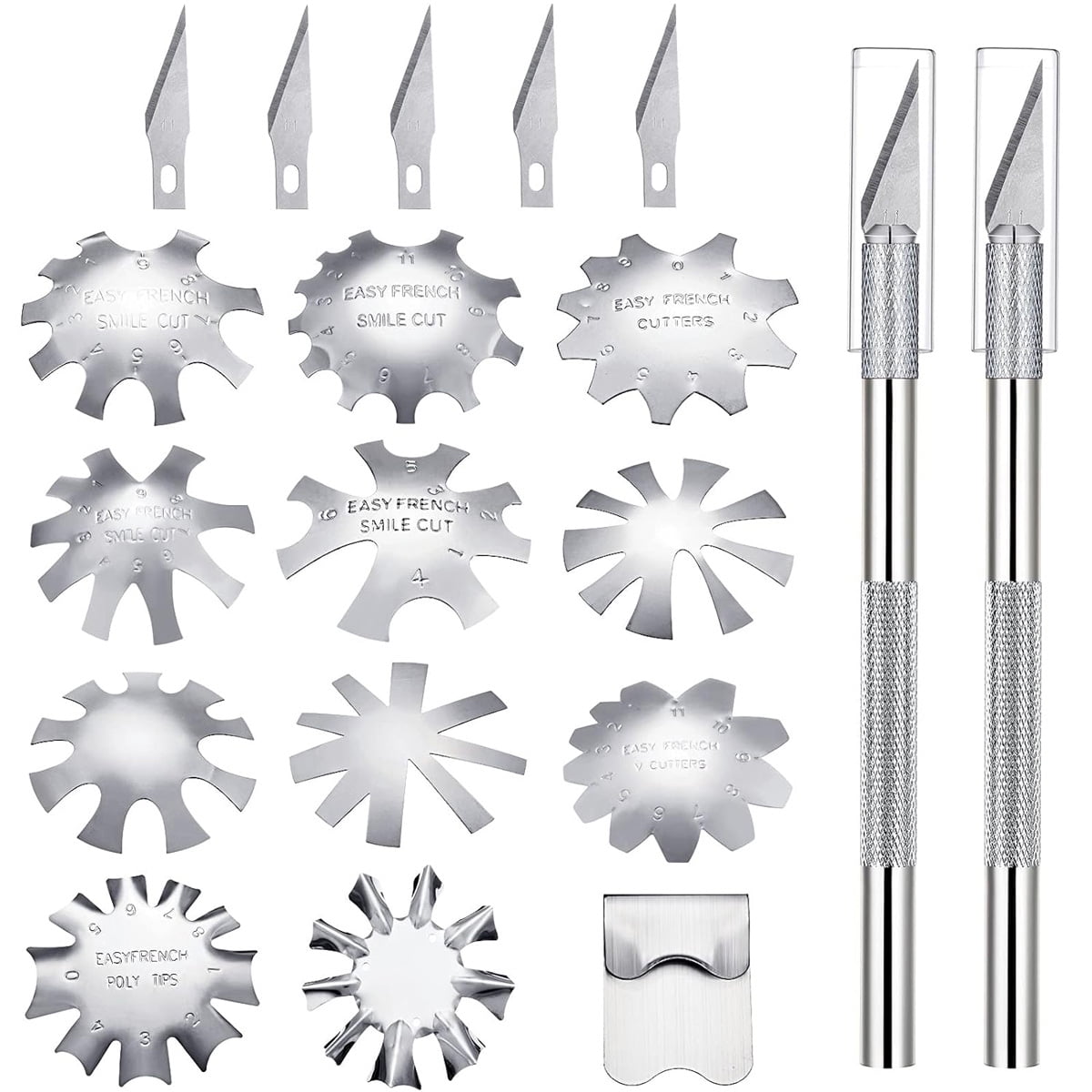 Innovative Manicure DIY Kit, Stainless Steel French Tip Cutter With ...