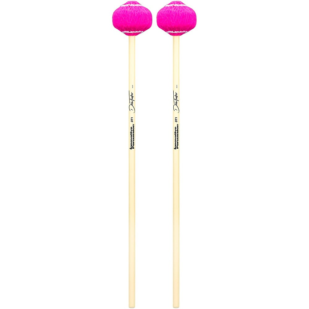 Innovative Percussion Drew Tucker Rattan Vibraphone Mallet Medium Pink ...