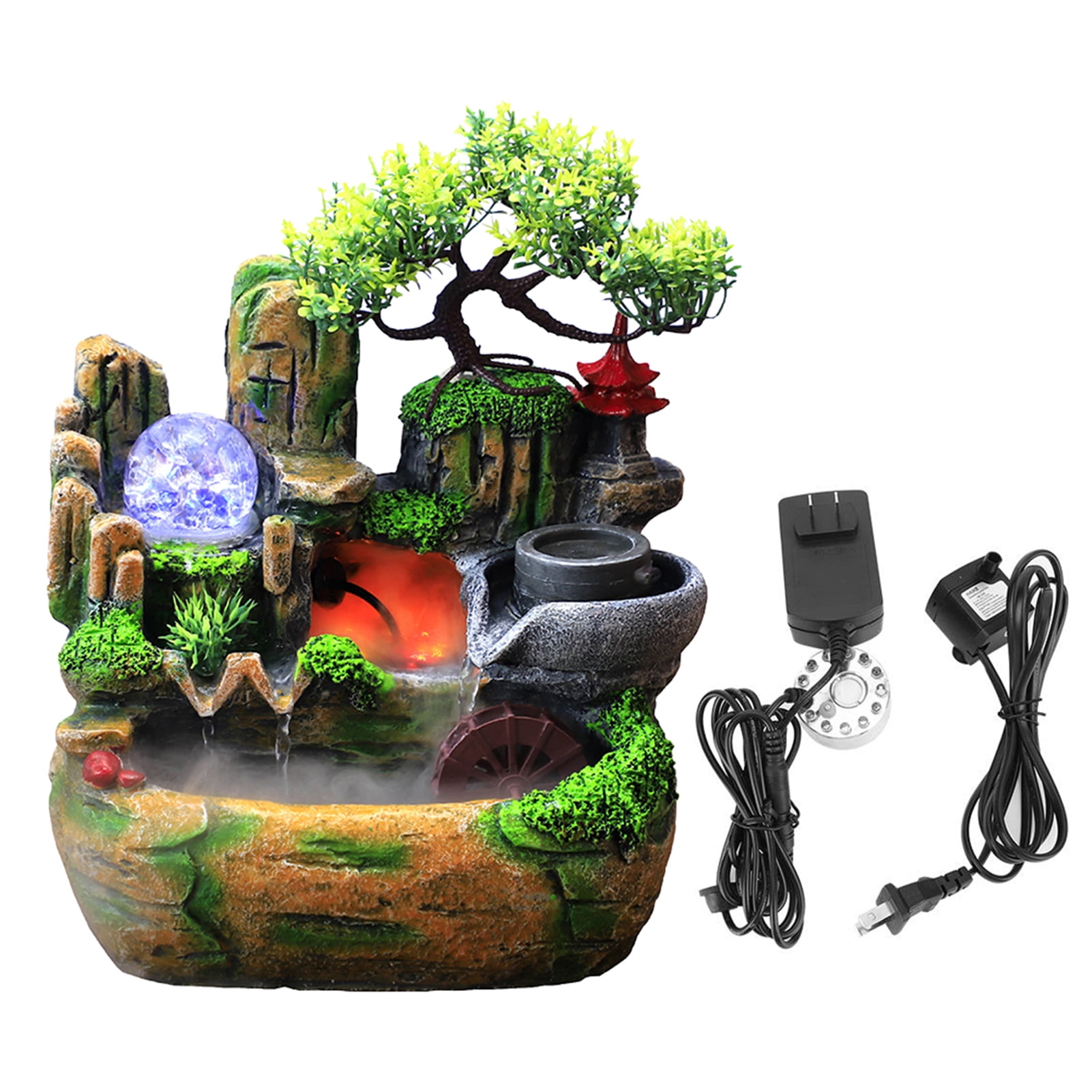 Innovative Resin Rockery Desktop Fountain Fish Tank Home Table Ornament ...
