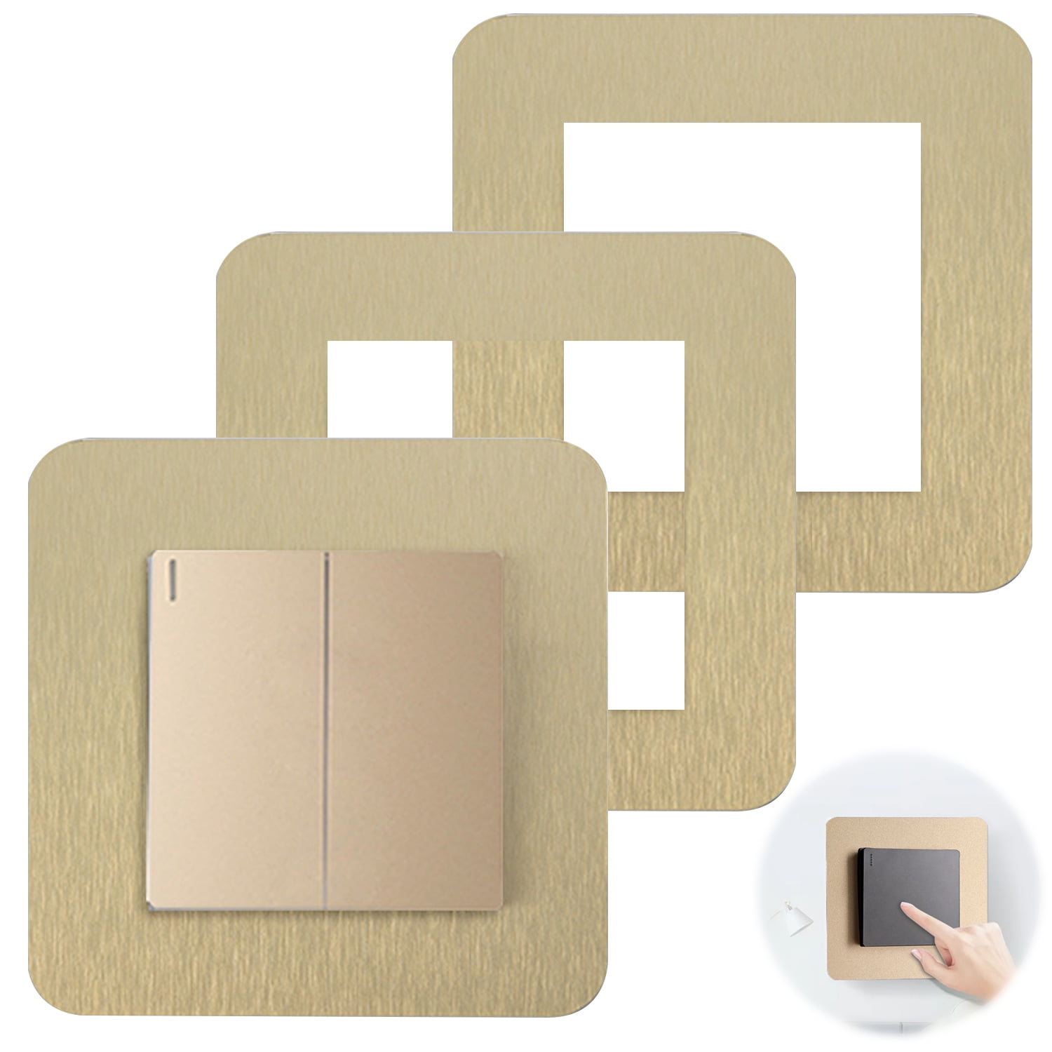 Innovative Screwless Design Wall Plate, Easy Installation with Double ...
