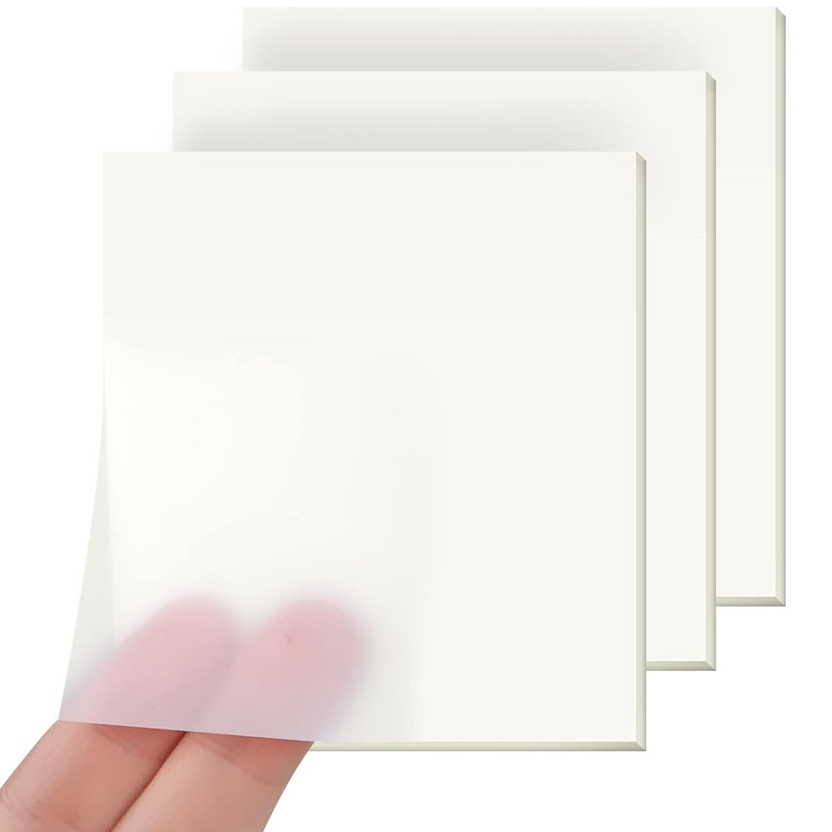 Innovative Self-Stick Note Pads, Transparent Sticky Notes 76x76mm ...