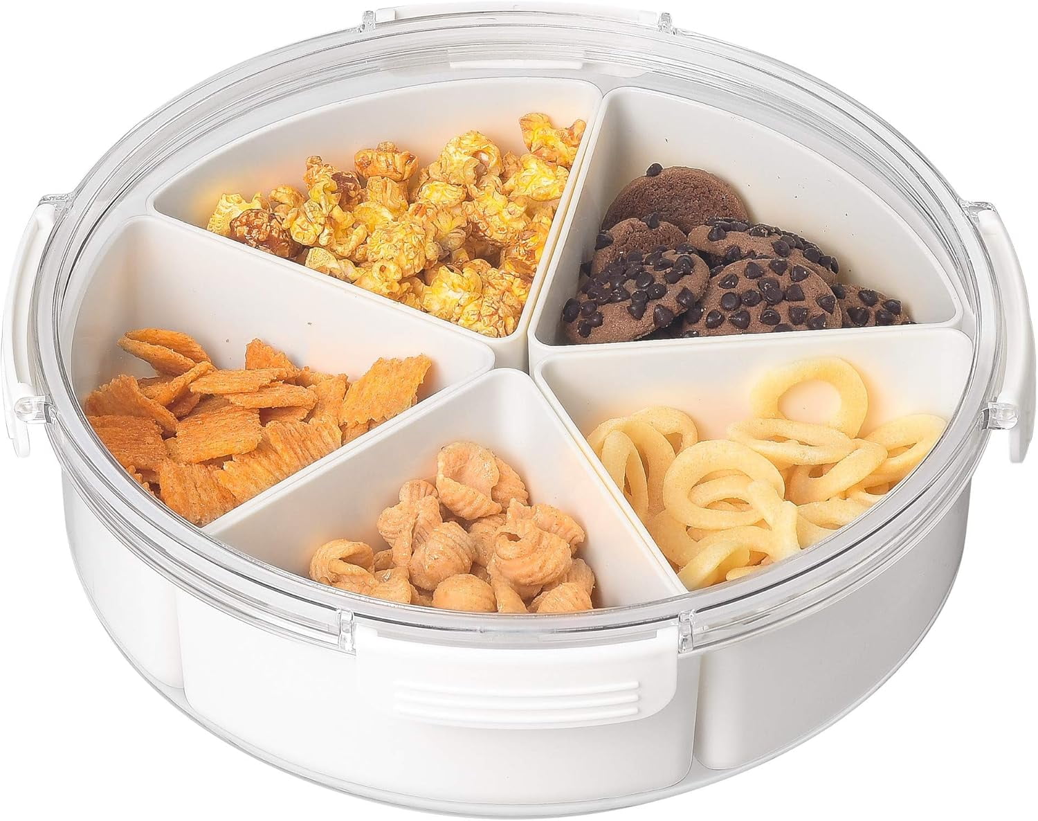 Innovative Serving Tray, Divided Serving Tray with Lids for Versatile ...