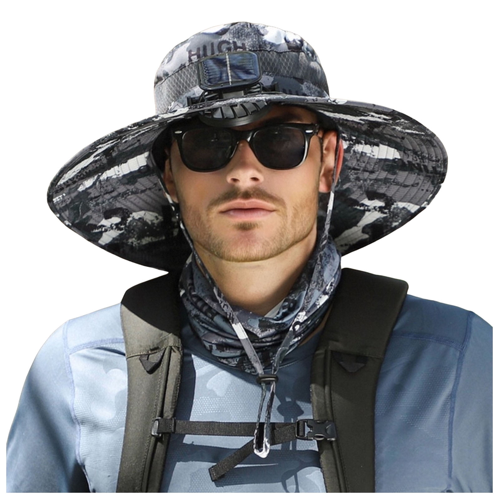 Innovative Solar Fan Outdoor Hat , Power Solar Fan Fishing Hat , Stay ...