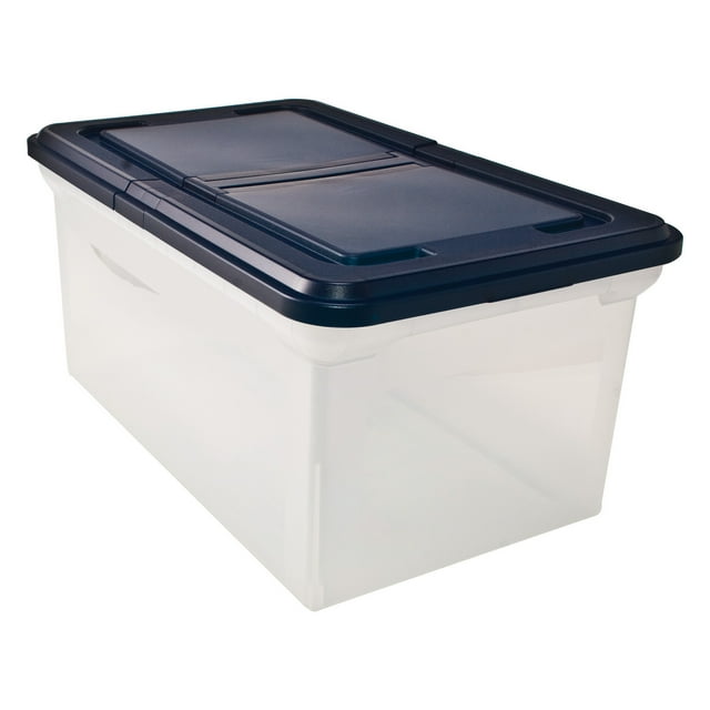 "Innovative Storage Designs Extra Capacity 23"" Portable File Tote Box ...
