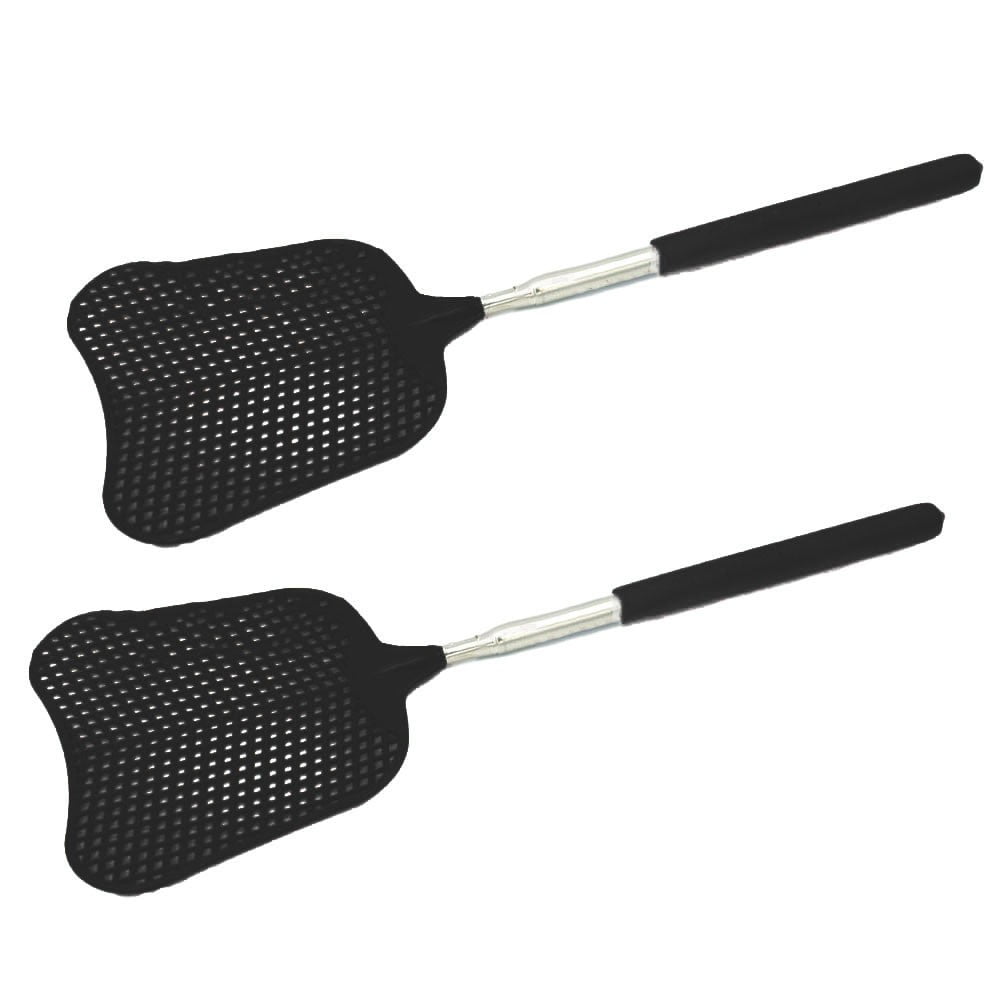 Innovative Telescopic Fly Swatter For Indoor And Outdoor Black 2pcs ...