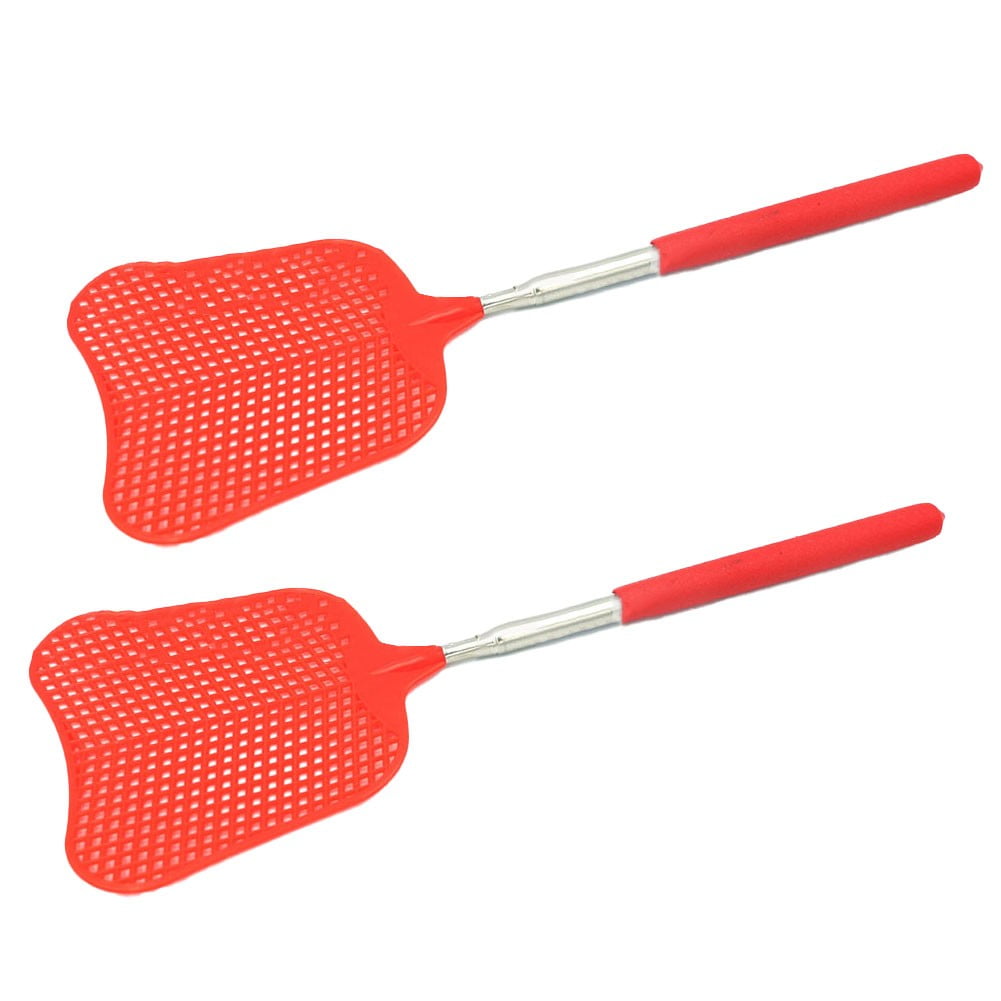 Innovative Telescopic Fly Swatter For Indoor And Outdoor Red 2pcs ...