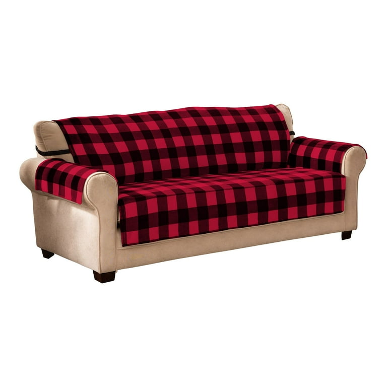 Red Buffalo Check Sofa | Baci Living Room