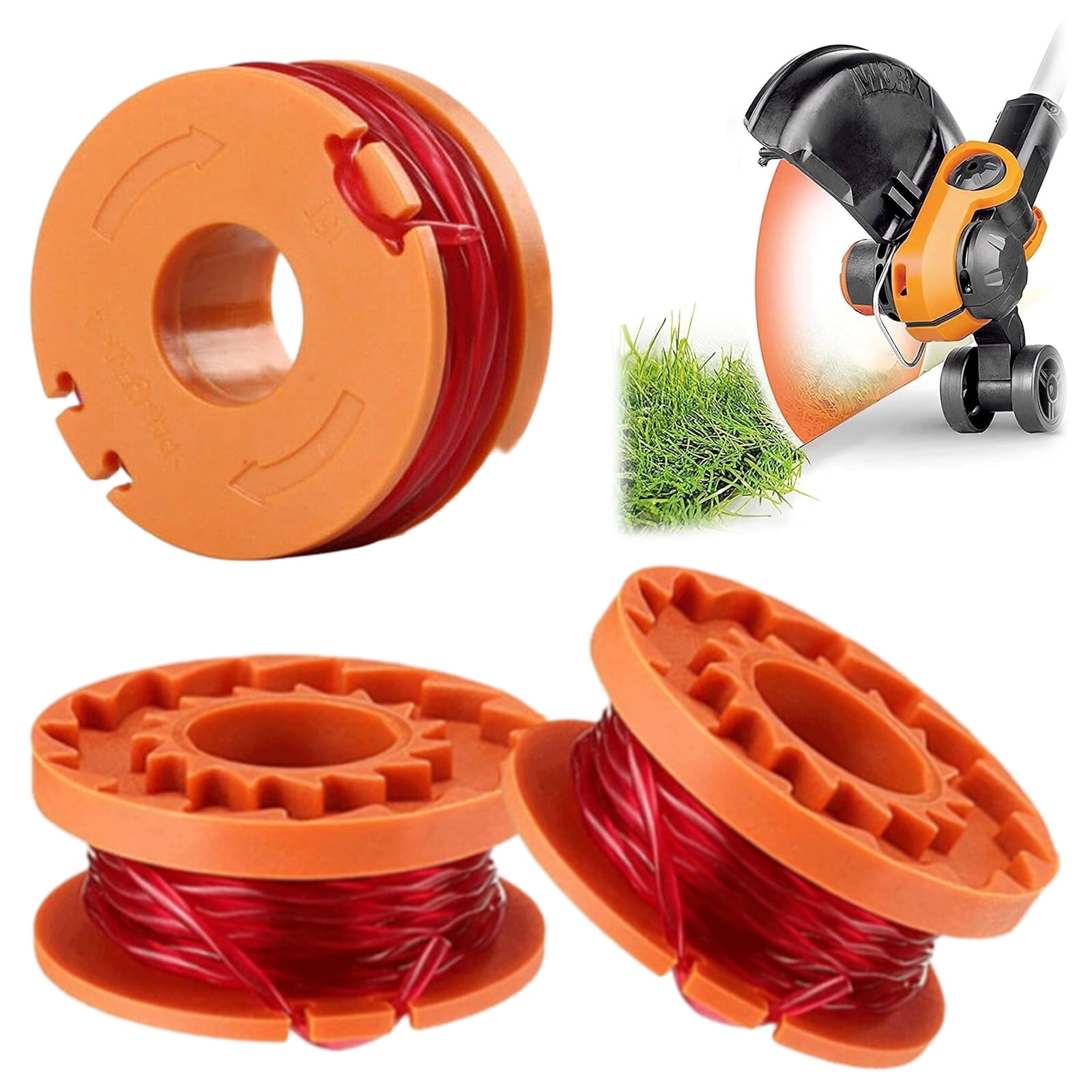 Innovative Trimmer Line for WORX Lawn Mowers, Auto Feed Spool for Quick ...
