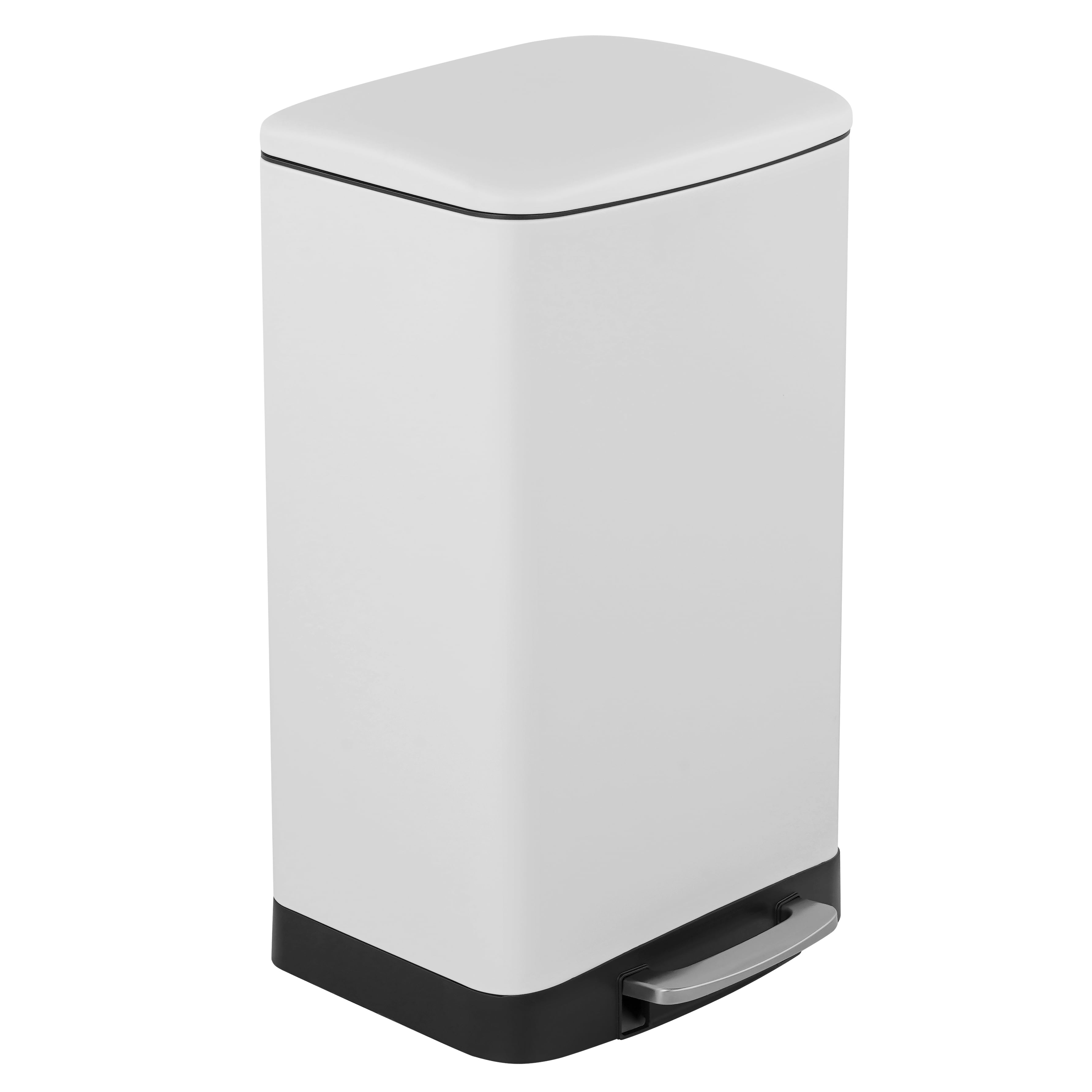 Innovaze 11 Gallon/40 Liter Stainless Steel Rectangular Step-on Trash ...