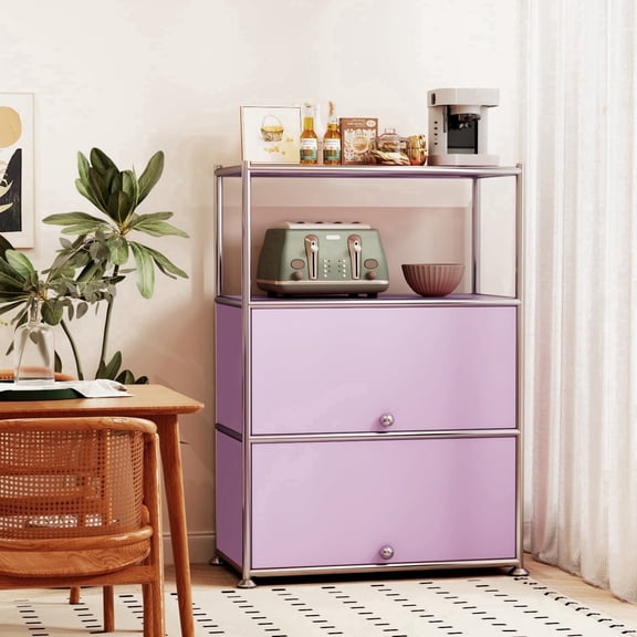 Purple Kitchen Cabinets
