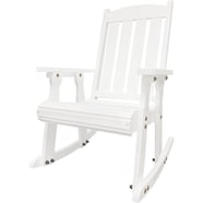 Emma + Oliver All-Weather Poly Resin Rocking Chair in Black - Patio and ...