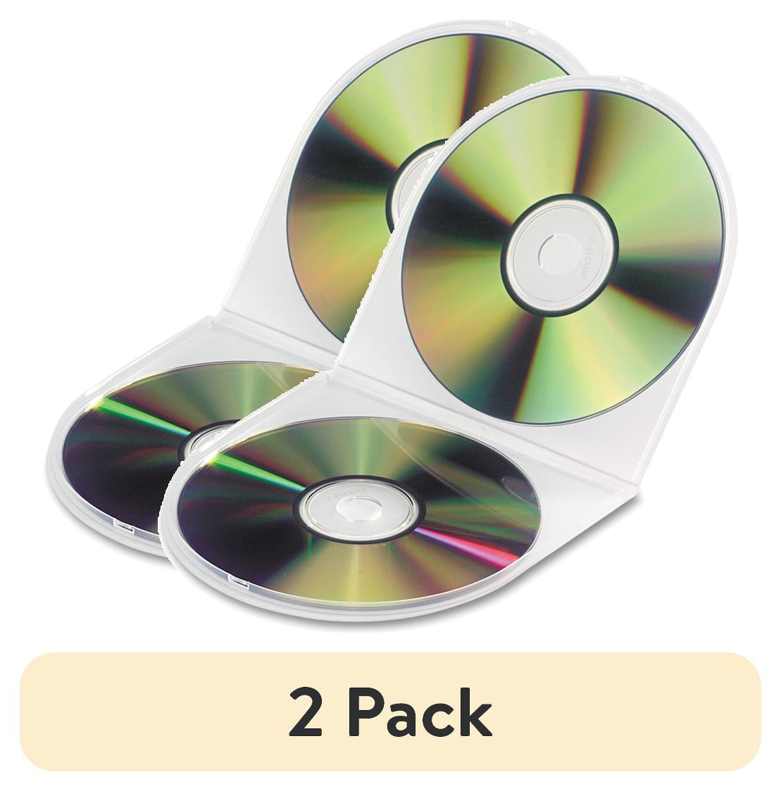 (2 pack) Innovera CD/DVD Shell Case, Clear, 25/Pack - Walmart.com
