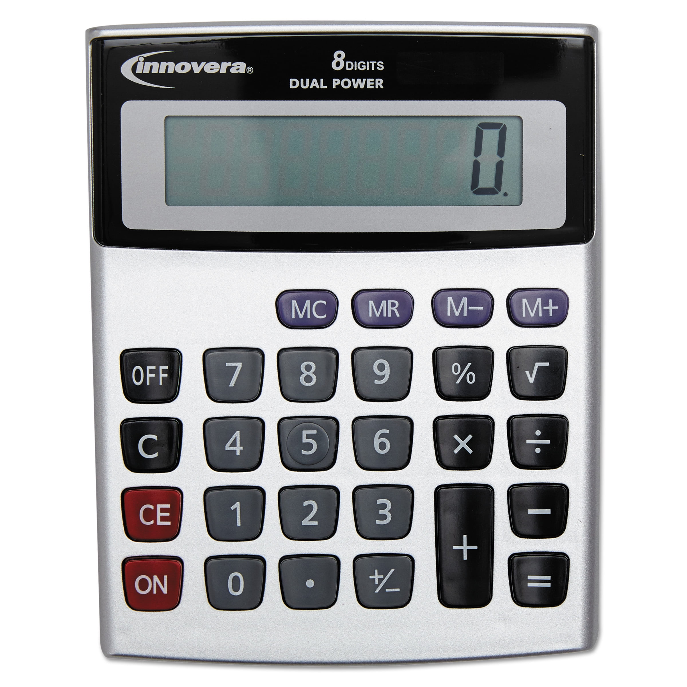 Innovera Portable Minidesk Calculator, 8-Digit LCD - Walmart.com Innovera Portable Minidesk Calculator, 8-Digit LCD - Walmart.com