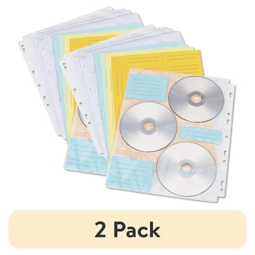 Innovera Cd/dvd Three-ring Refillable Binder, Holds 90 Discs, Midnight ...